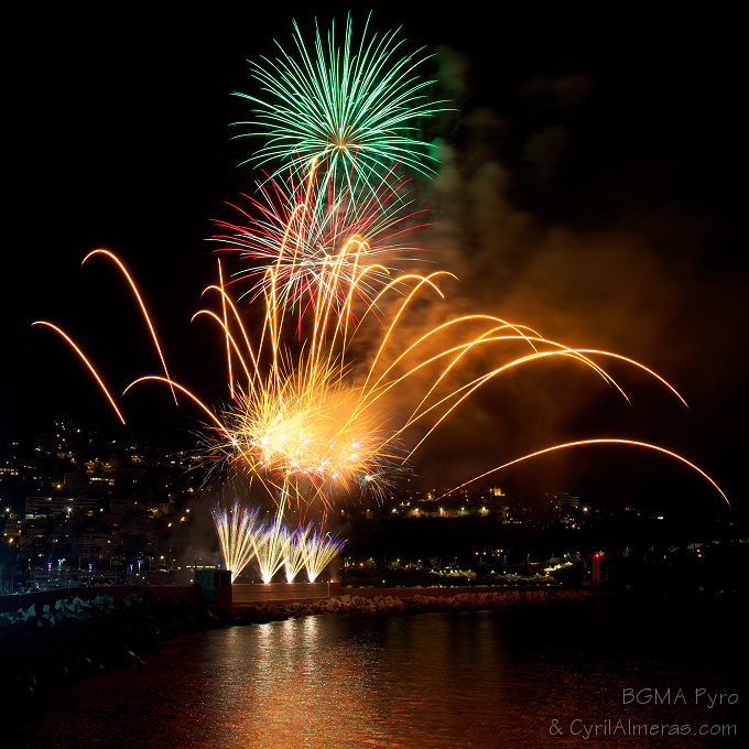 Feu d'artifice à Nice par BGMA Pyro