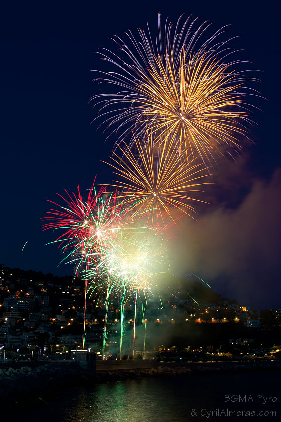 Feu d'artifice à Nice par BGMA Pyro